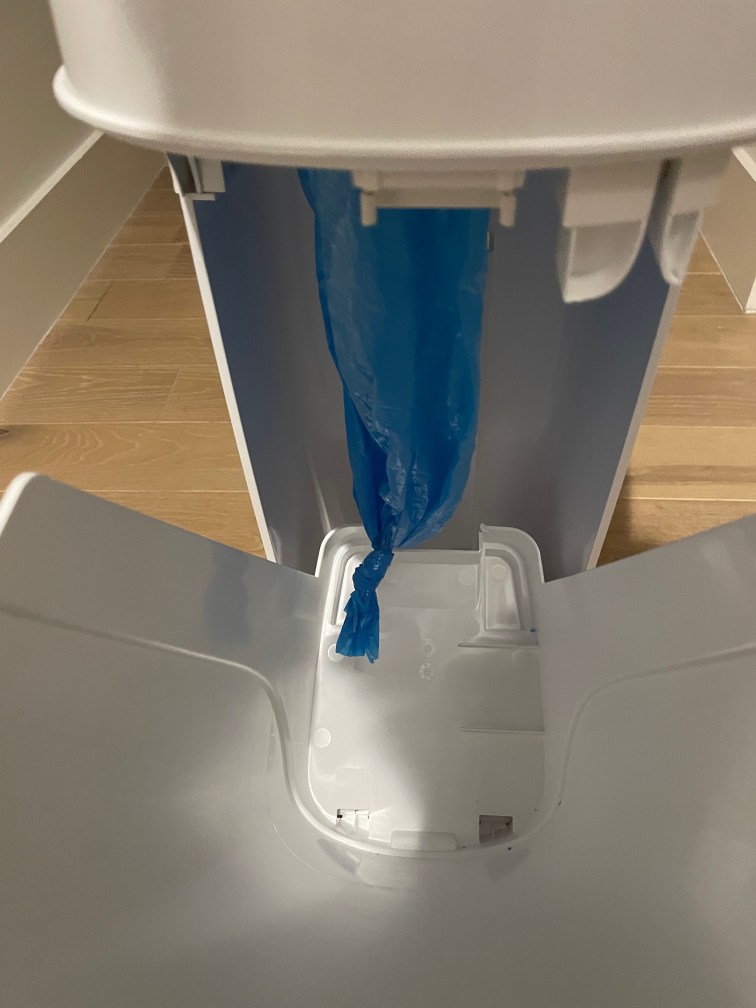 The Diaper Genie Complete Versus the Ubbi Steel Diaper Pail